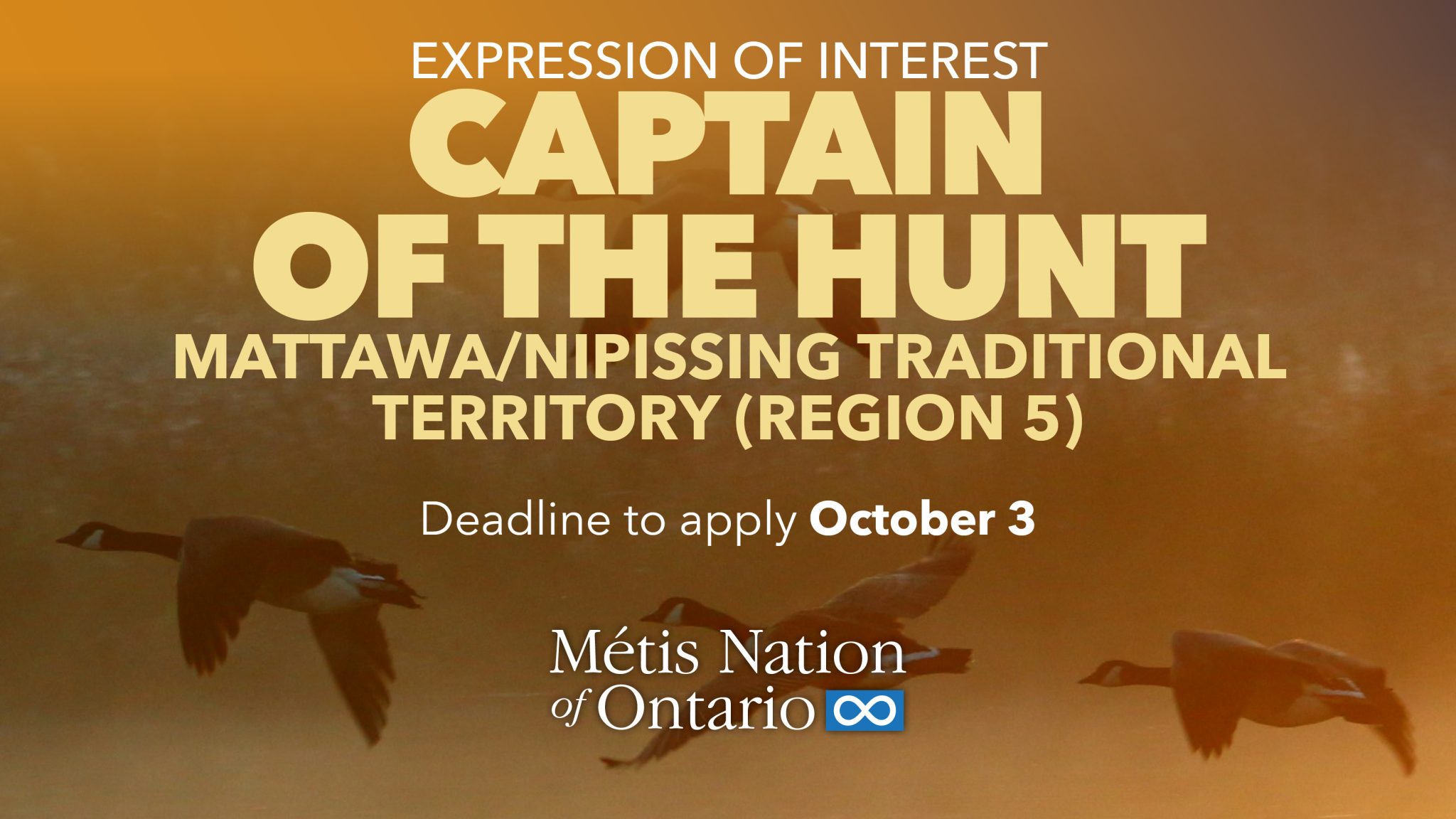 Region 5 Captain of the Hunt – Expressions of Interest
