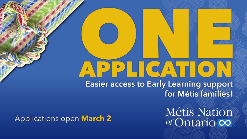 One Application for MNO ELCC Programs and Services - Métis Nation of ...
